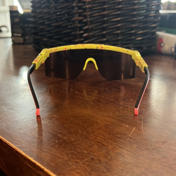 Pit Viper | Accessories | Yellow Pink Pit Viper Sunglasses | Poshmark